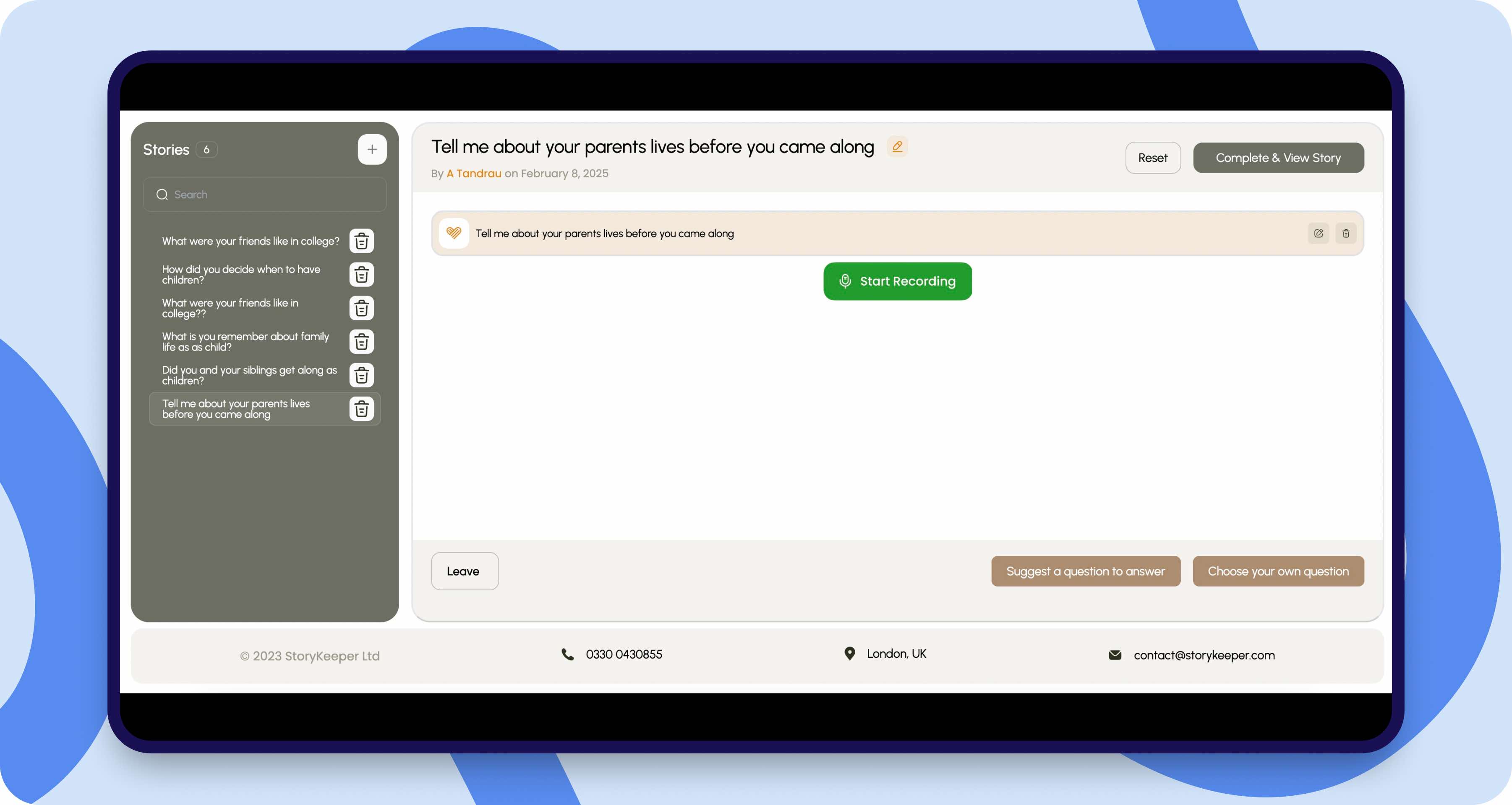 TOL.Inc :: Storykeeper